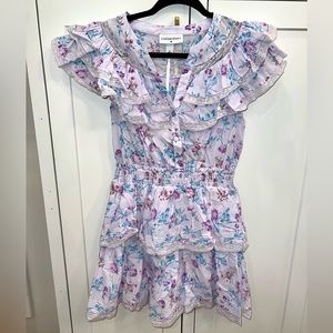 LoveShackFancy | Dresses | Loveshackfancy X Target Purple Floral Ruffle ...